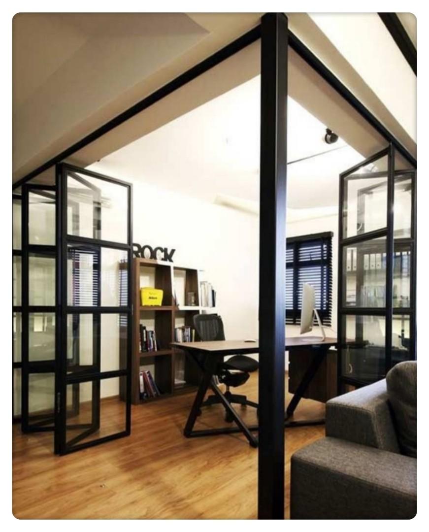 L Shaped Bifold Sliding Glass Doors Glass Wall Aluminium Framed for ...