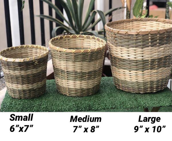 Large Native Rattan Planter Basket, Furniture & Home Living, Gardening ...
