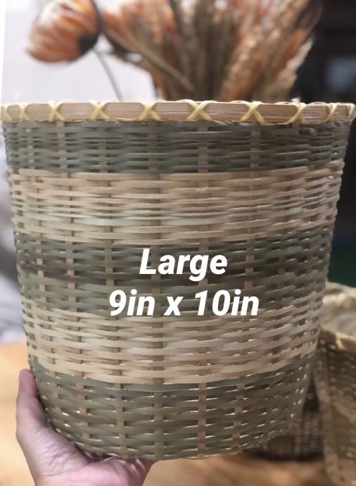 Large Native Rattan Planter Basket, Furniture & Home Living, Gardening ...