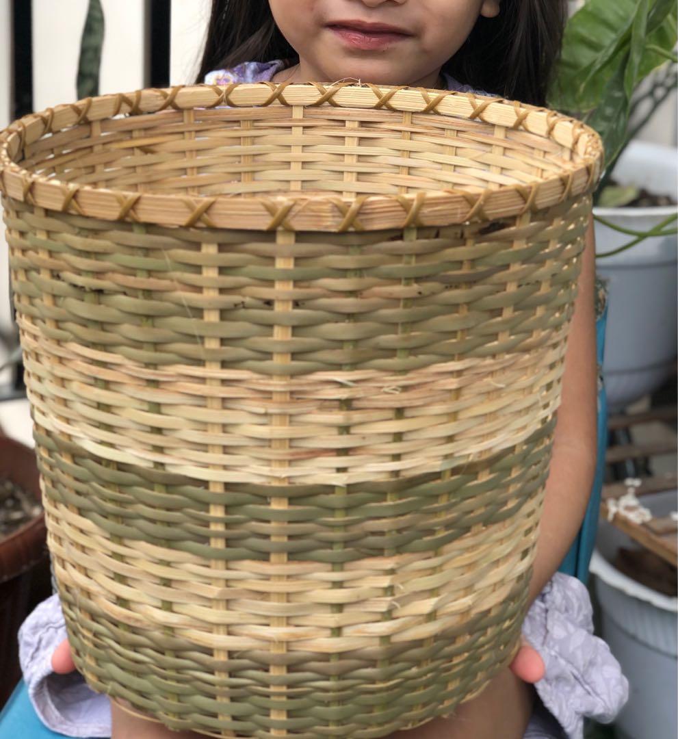 Large Native Rattan Planter Basket, Furniture & Home Living, Gardening ...