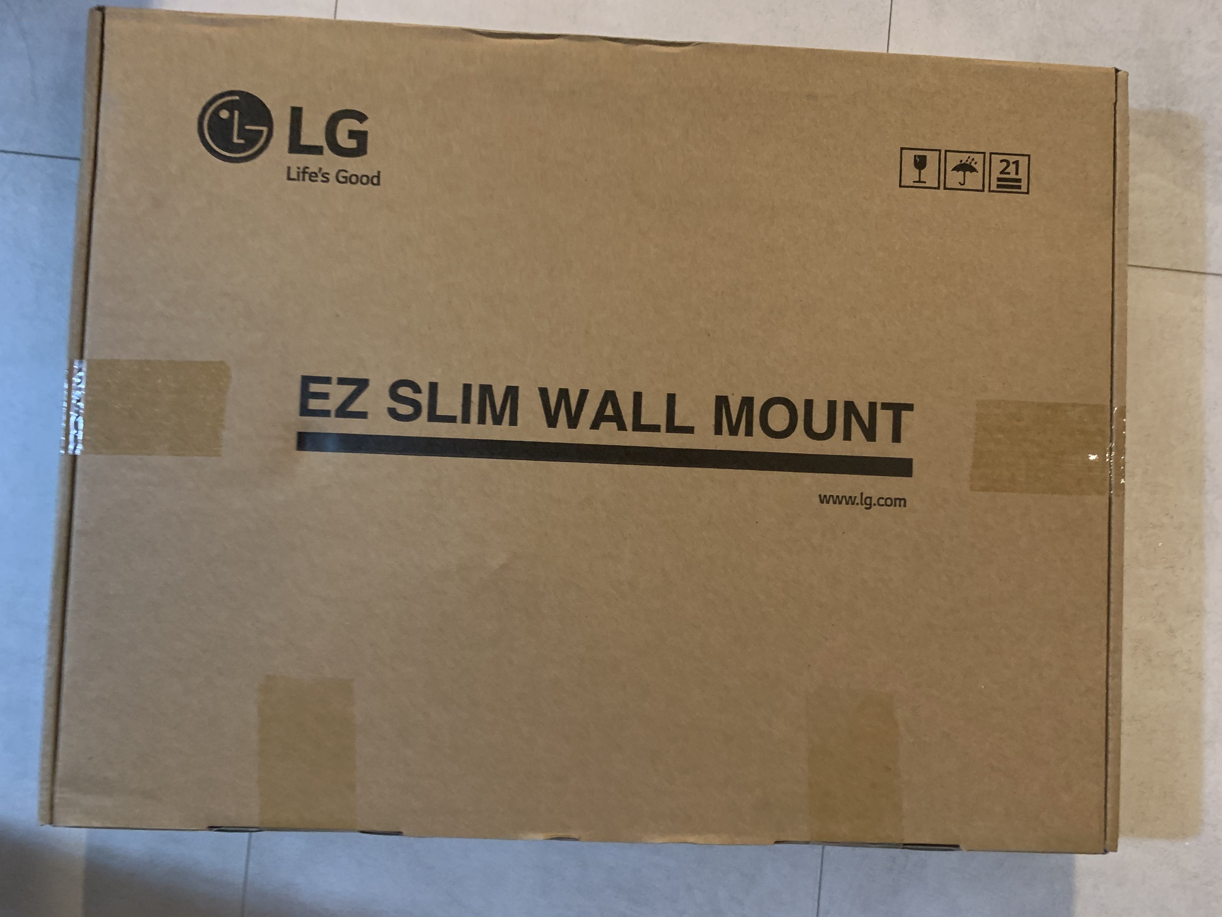 LG EZ Slim wall mount, TV & Home Appliances, TV & Entertainment, TV ...