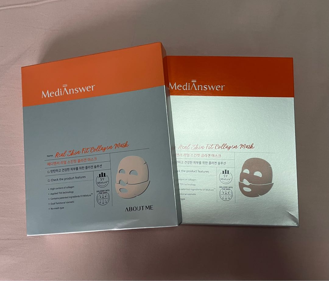 MEDI ANSWER REAL SKIN FIT COLLAGEN MASK, Beauty & Personal Care, Face ...
