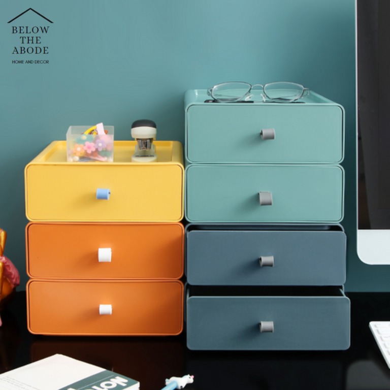 Multi-layer Stackable Japanese Style Office Desk Storage Box Organizer ...