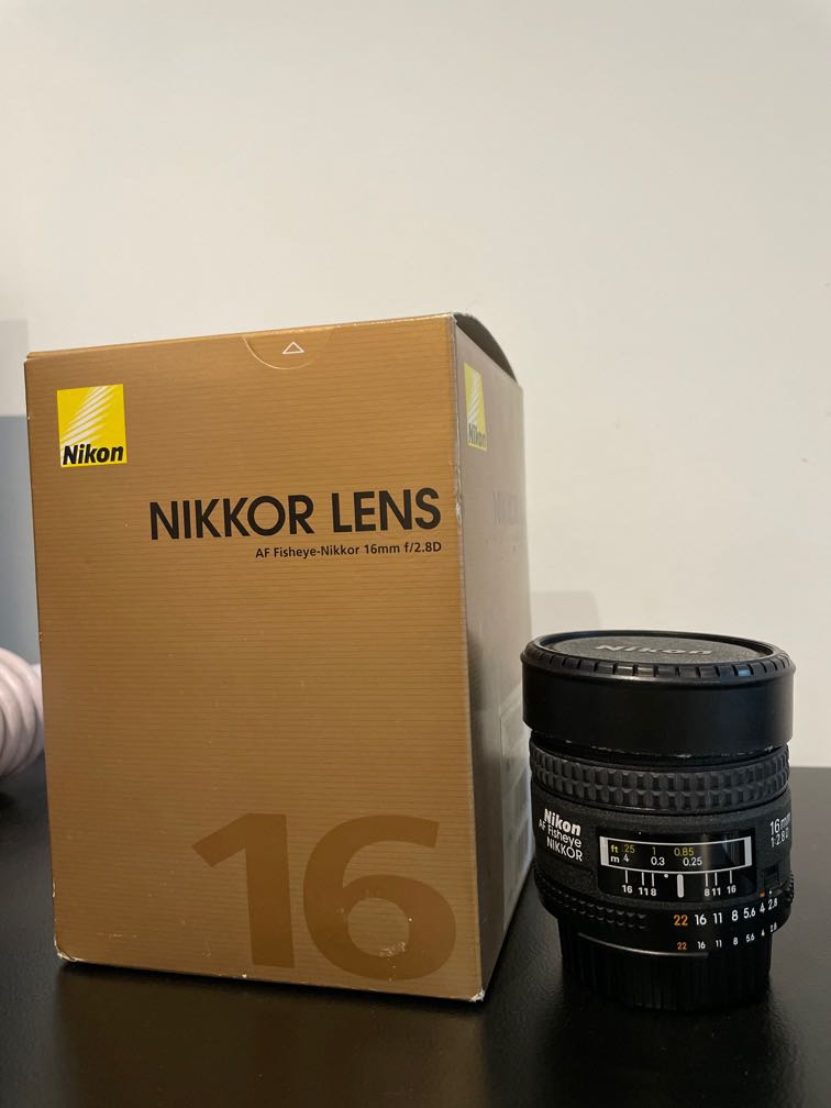 Nikon 16mm f2.8 fisheye, Photography, Lens & Kits on Carousell