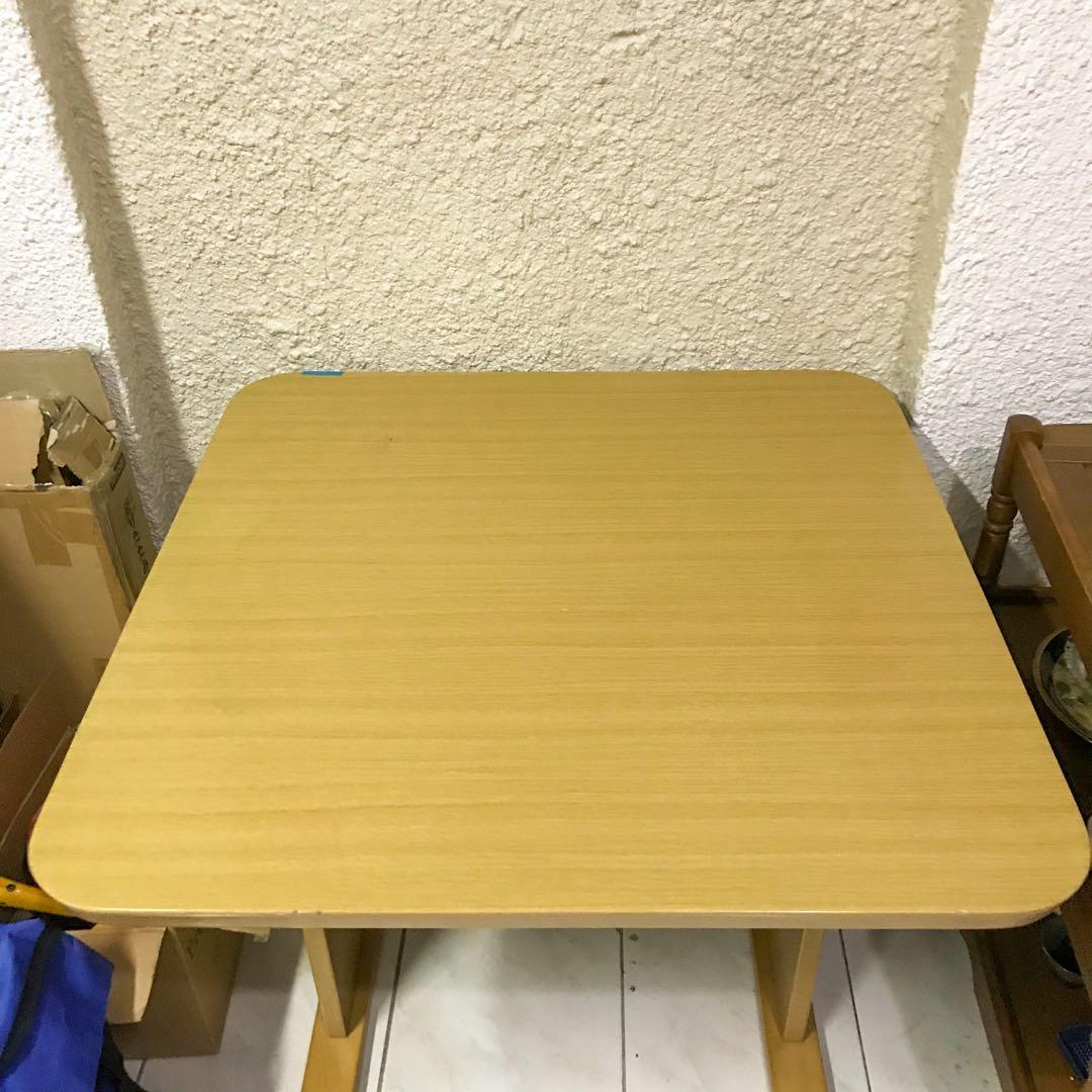 Wooden Square Desk Table, Furniture & Home Living, Furniture, Tables ...