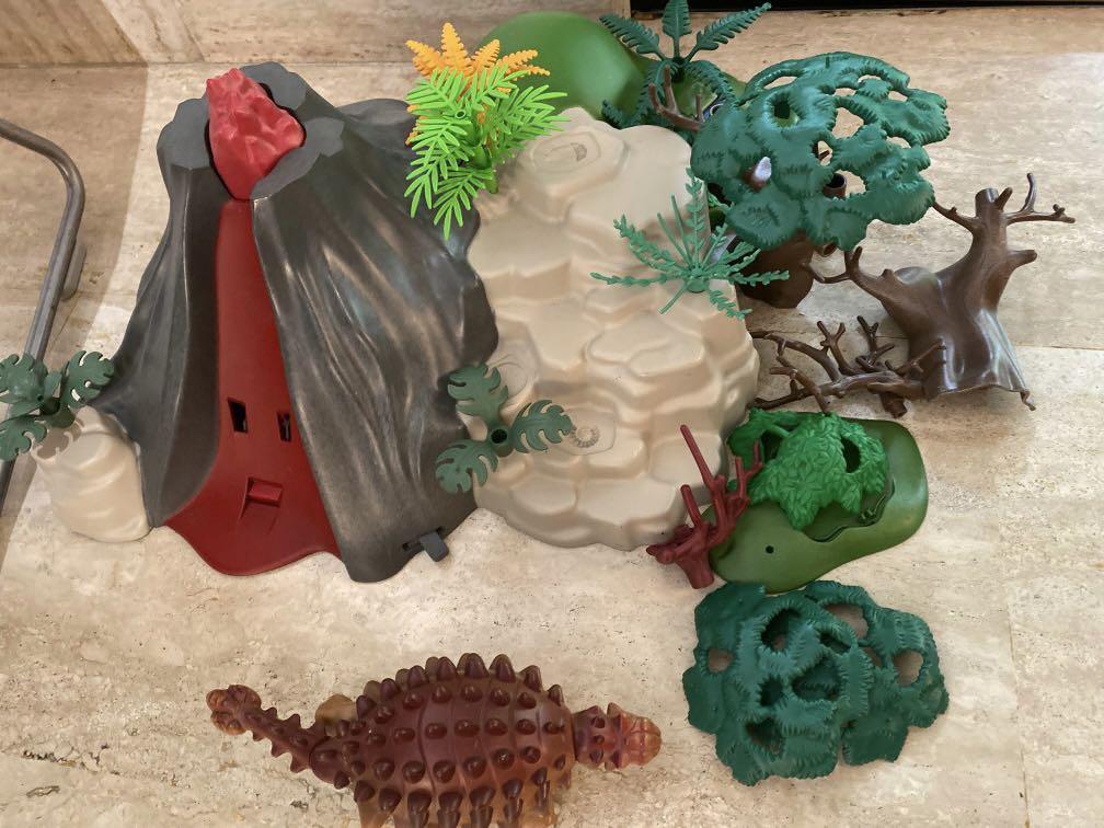Playmobil Volcano Dinosaur set, Hobbies & Toys, Toys & Games on Carousell