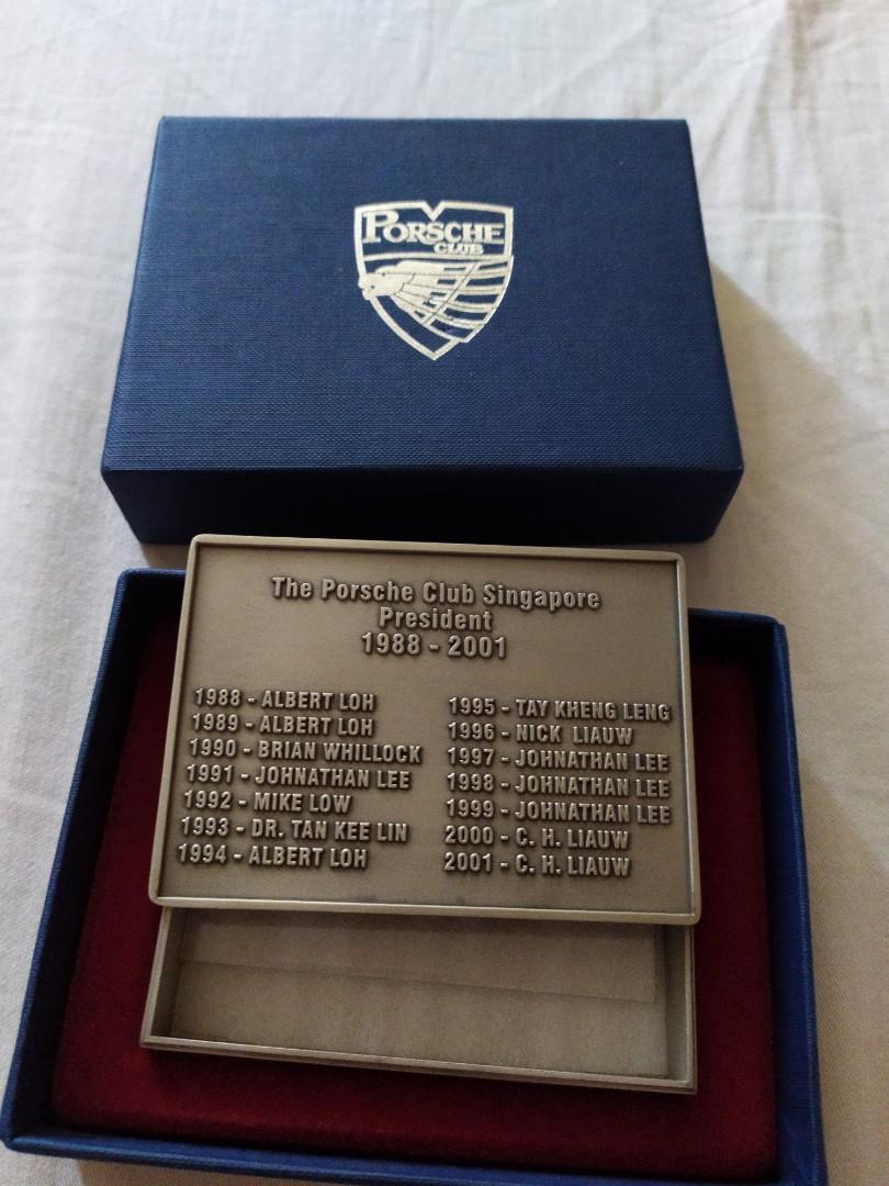Porsche Club Singapore Name Card Holder, Hobbies & Toys, Memorabilia ...
