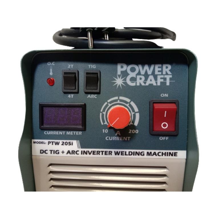 Powercraft DC TIG ARC Inverter Welding Machine PTW 205i, Commercial ...