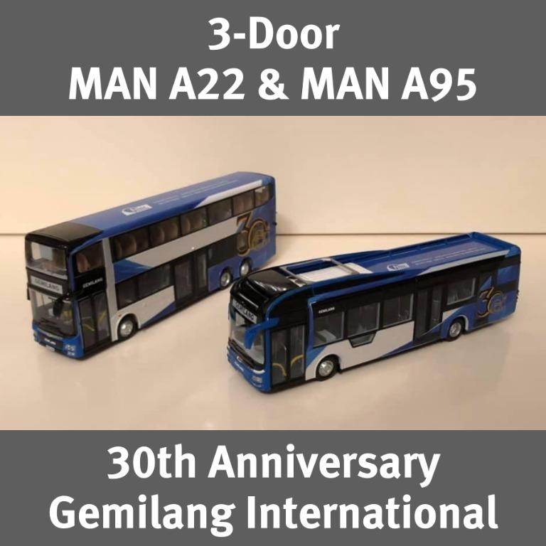 [SG STOCK] 1/76 Model 1 Gemilang International MAN ND323F A95 3-Door 12 ...