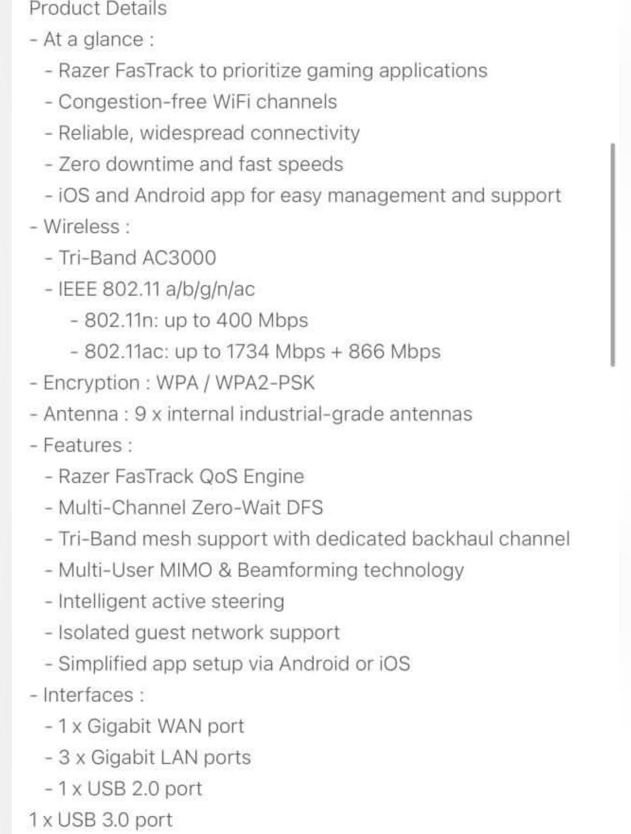 Razer Sila Wifi 6 Gaming Router, Computers & Tech, Parts & Accessories ...