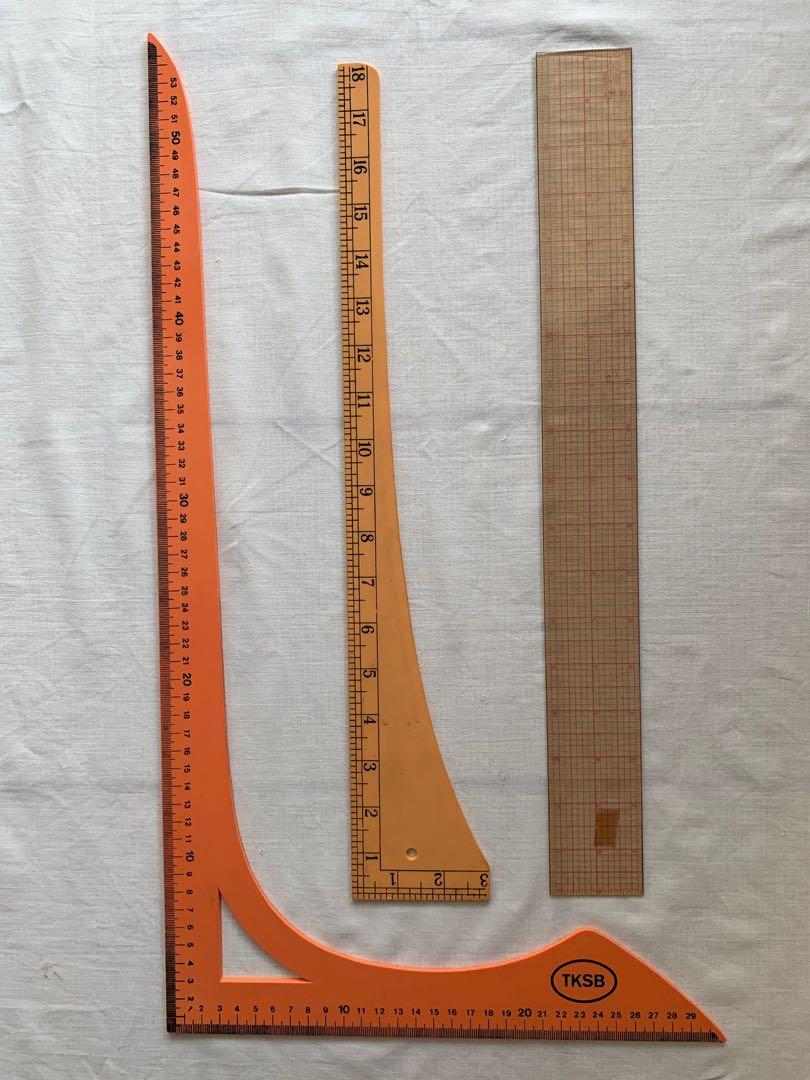 Rulers for tailoring, plastic, 3 pieces in the set, in new condition ...