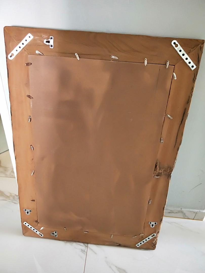 Rustic Railway Sleeper mirror, Furniture & Home Living, Furniture ...