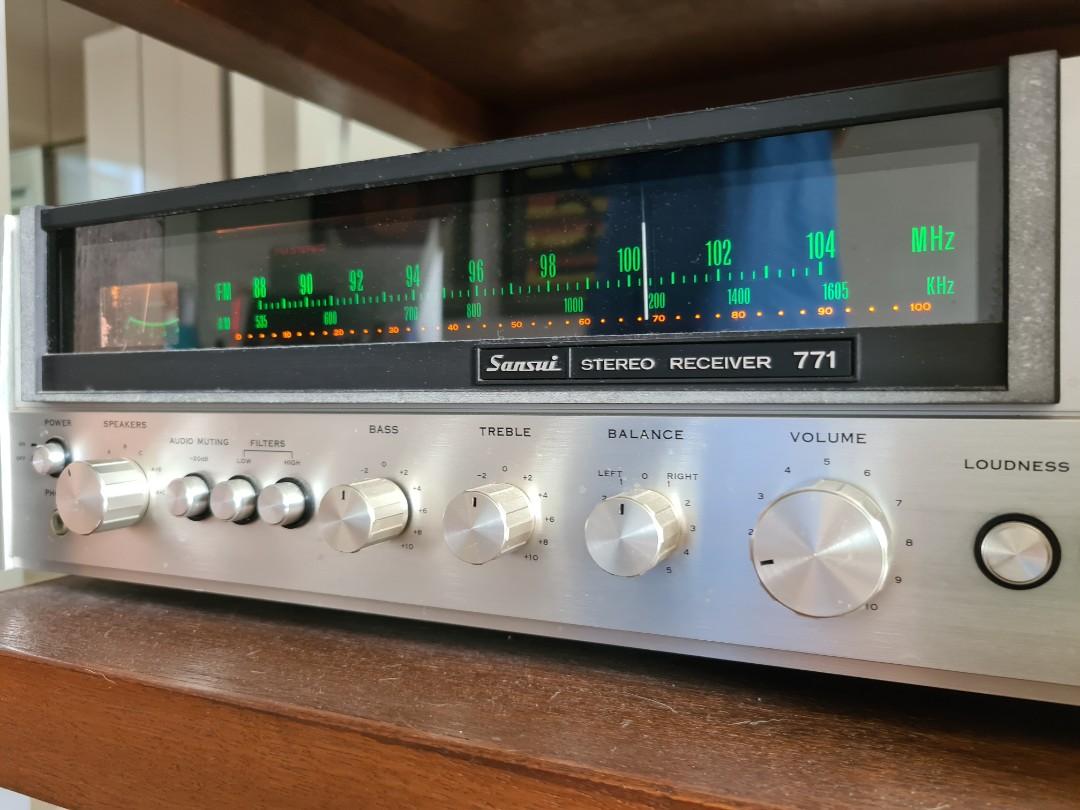 Sansui Stereo Receiver 771 Vintage Amplifier, Audio, Soundbars ...