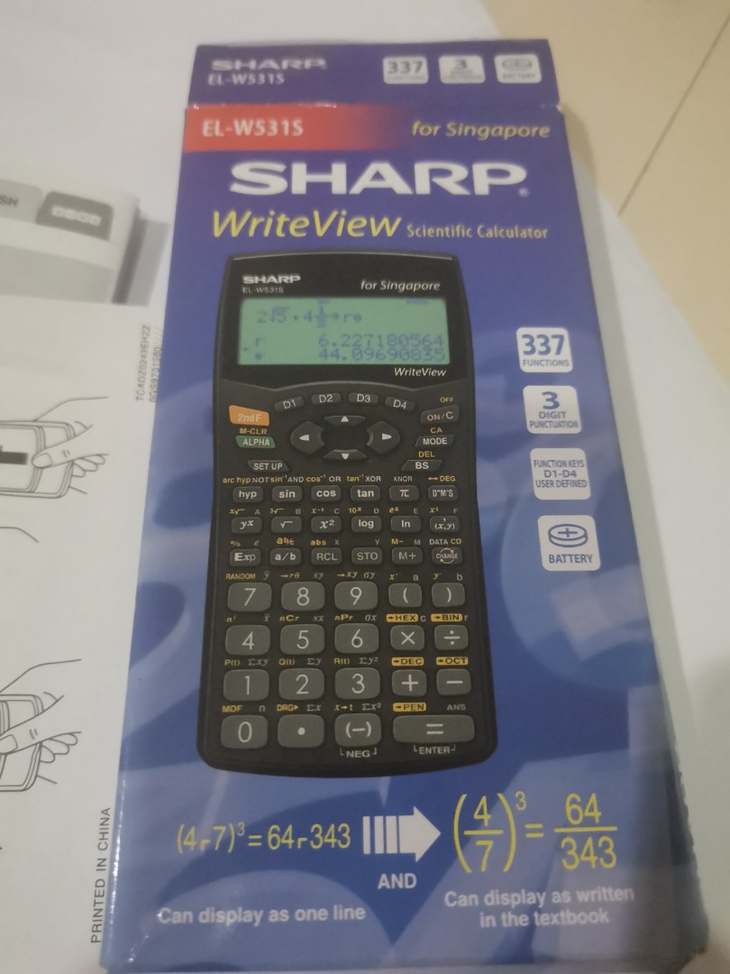 Sharp EL-W531S for Singapore, Hobbies & Toys, Books & Magazines ...