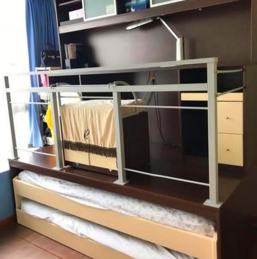 Study Table Pull Out Bed Space Saving, Furniture & Home Living ...