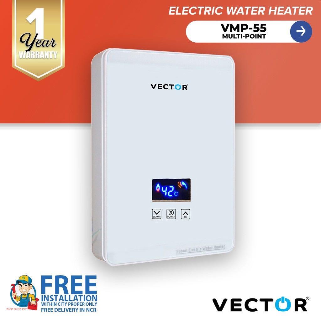 【VECTOR】 VMP-55 5.5Kw 3-Steps Control Instant Multipoint Water Heater ...
