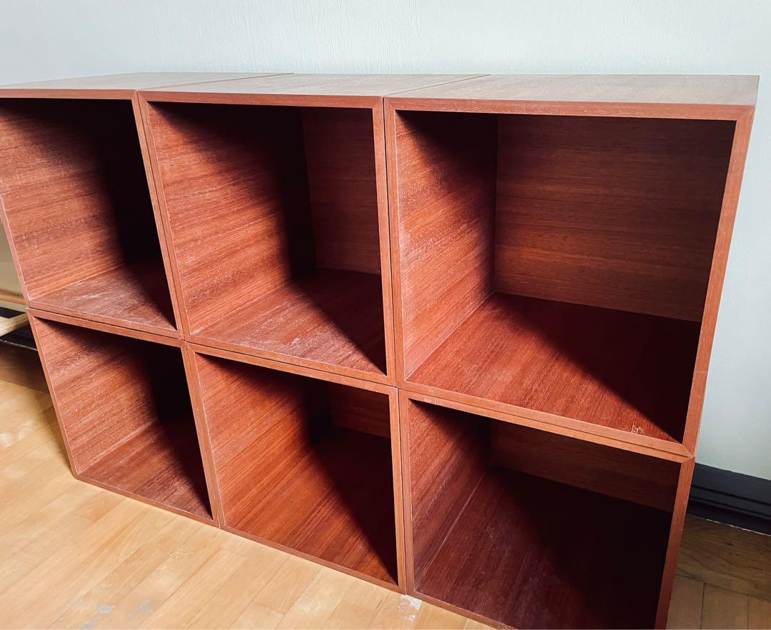 Teak Wood Stacking Cube Box , Furniture & Home Living, Furniture ...