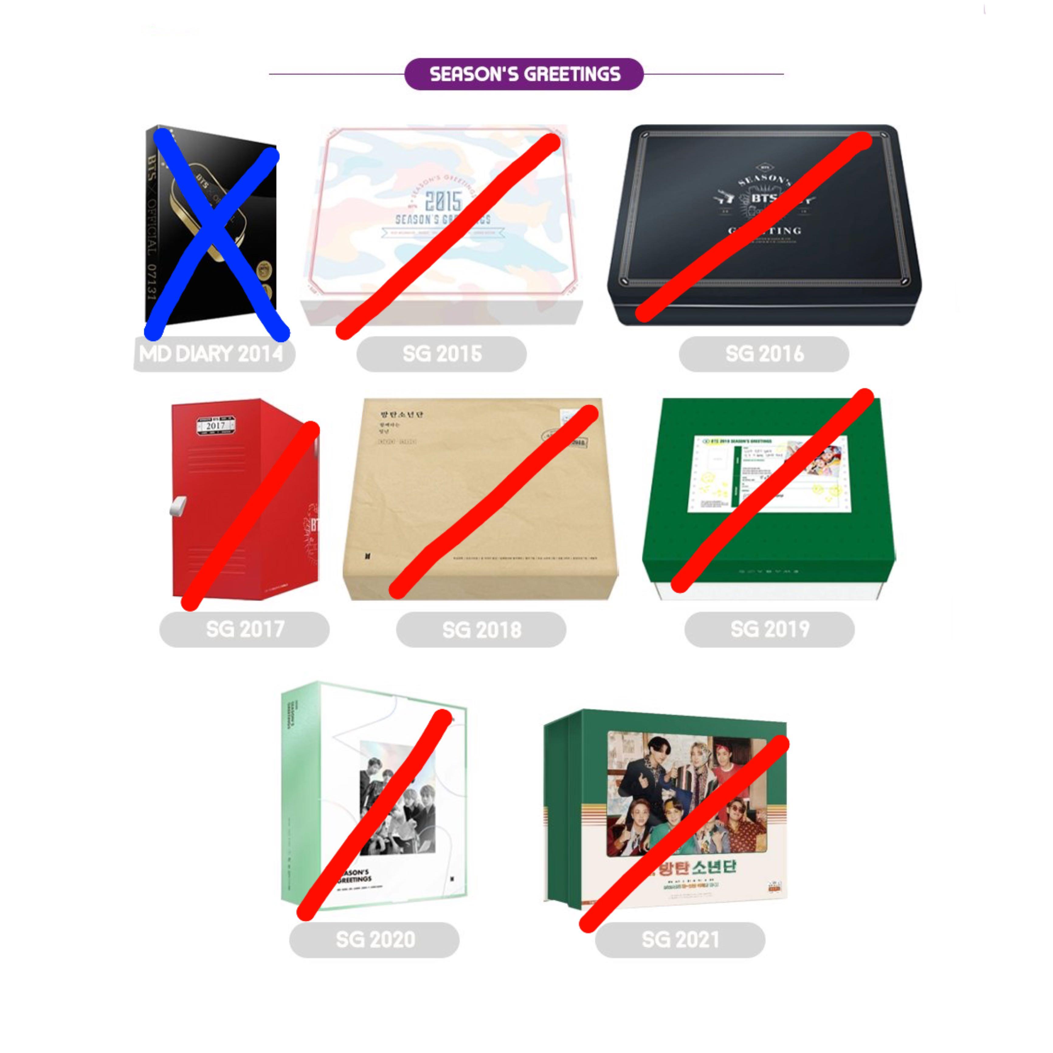 [WTB] BTS DVD BTS Summer Package BTS Season’s Greetings BTS Winter ...