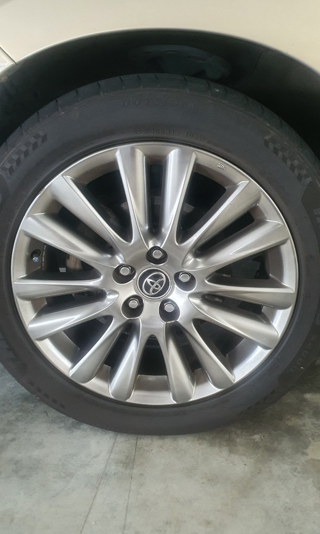 18" rims for Toyota Estima, Car Accessories, Tyres & Rims on Carousell