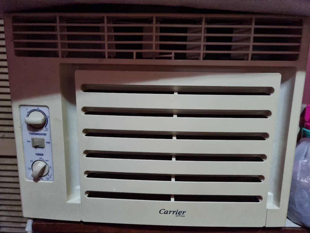 1hp Carrier Window Type Non inverter Aircon, TV & Home Appliances, Air ...