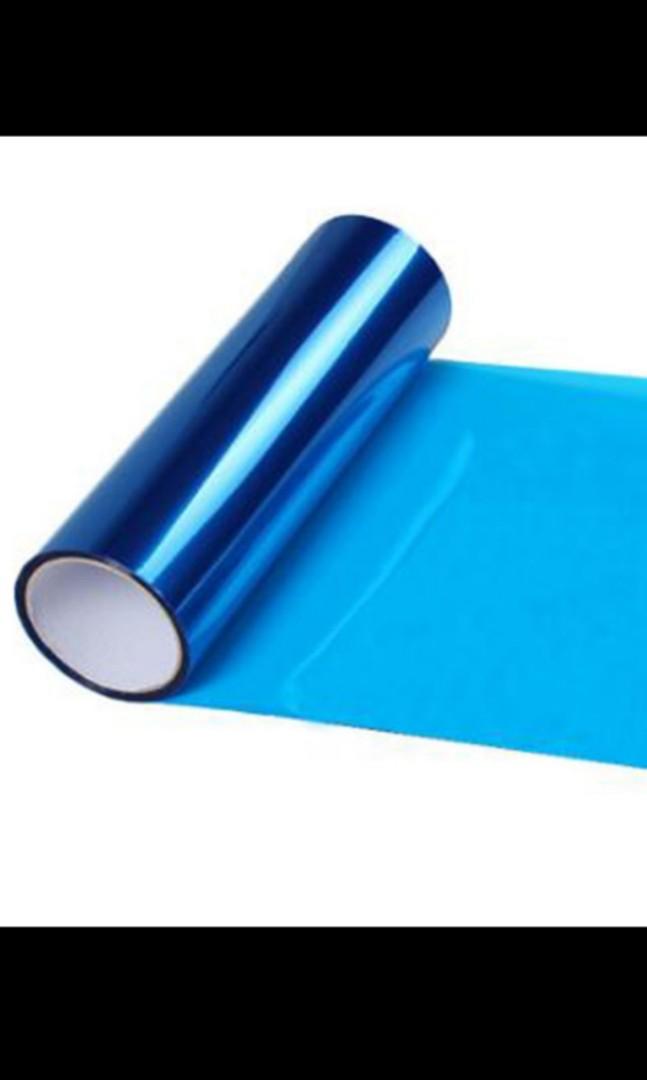 30x100cm Car Headlight Tinted Film Sticker Transparent BLUE only, Car ...