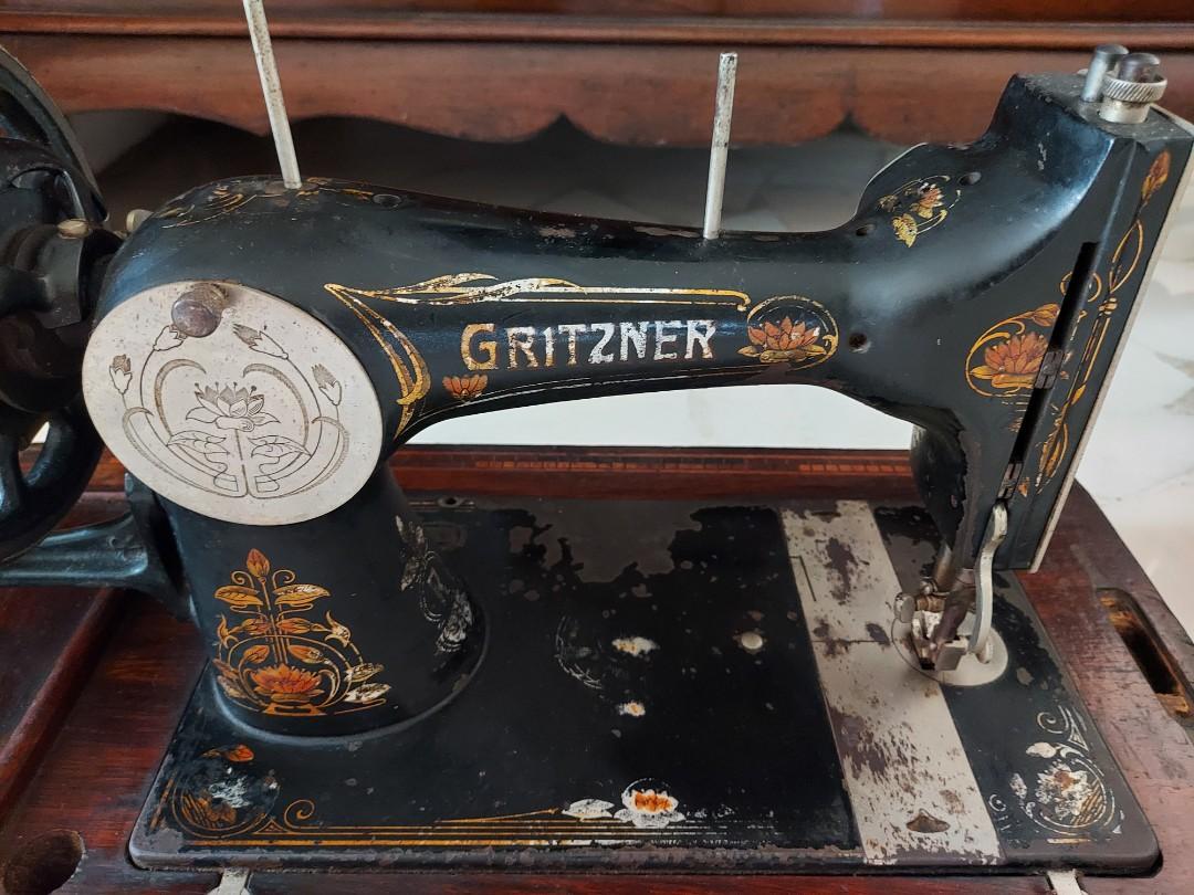 Antique Transverse Shuttle Gritzner sewing machine, Hobbies & Toys ...
