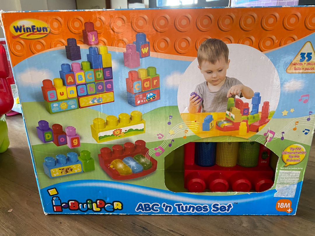 Building blocks with sounds alphabet, Babies & Kids, Infant Playtime on ...