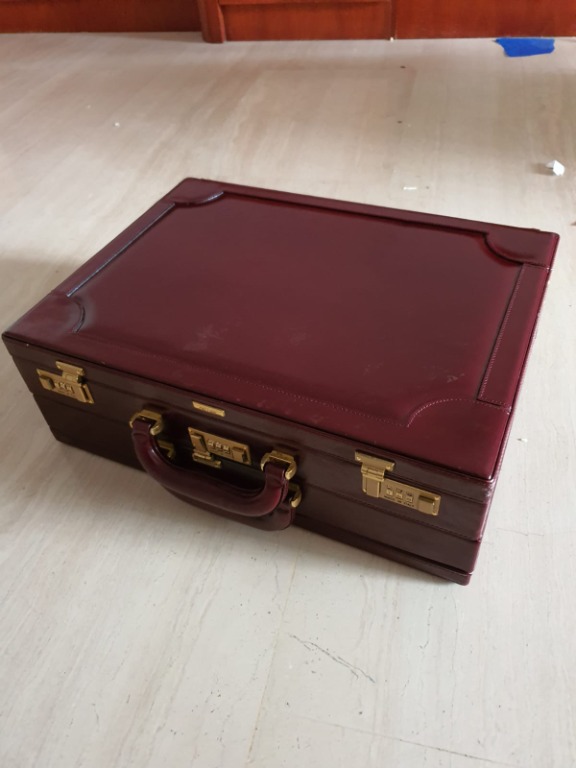 Cellini Retro Genuine Leather Briefcase, Men's Fashion, Bags ...