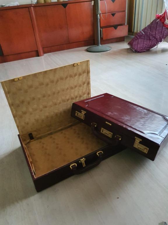 Cellini Retro Genuine Leather Briefcase, Men's Fashion, Bags ...