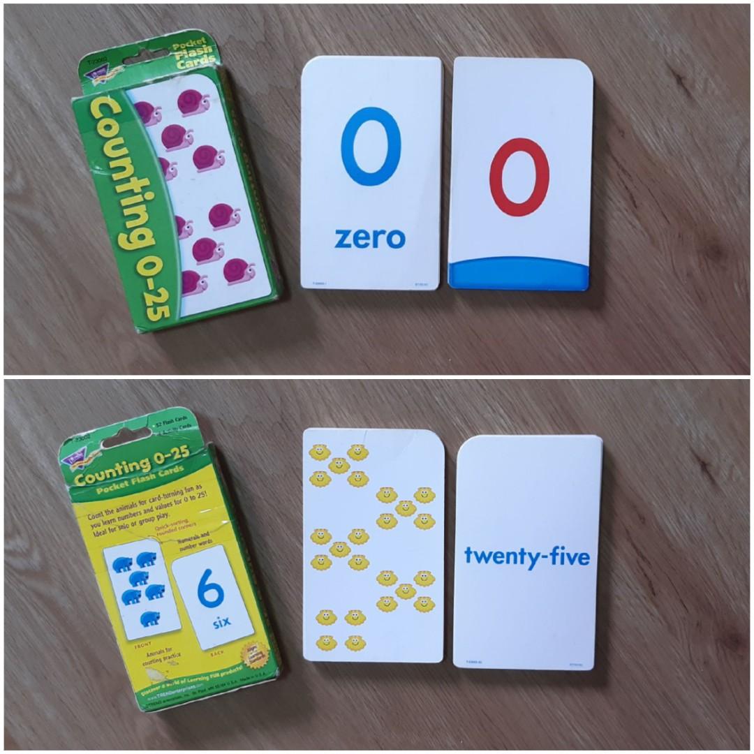 Counting Flash Cards ☆ 52 Flash Cards ☆ Number Magnetic Buttons - 1 to ...