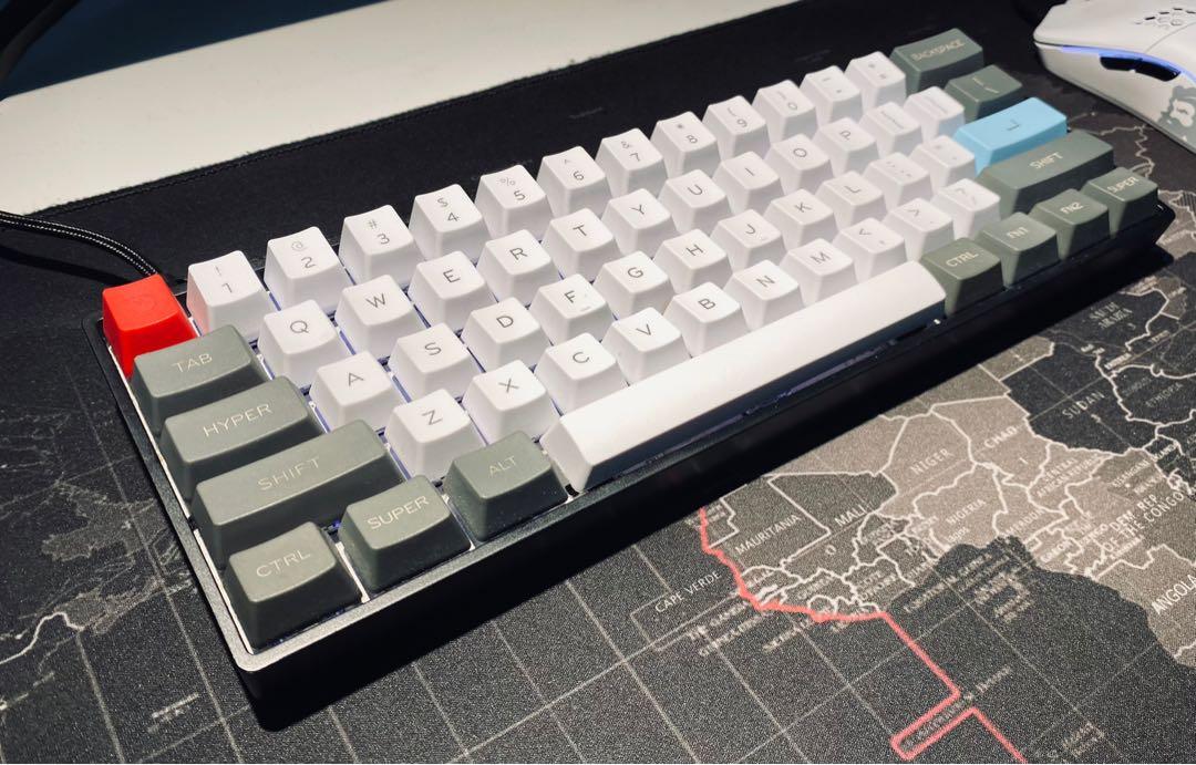 Custom GK61 (Optical Gateron Yellow), Computers & Tech, Parts ...