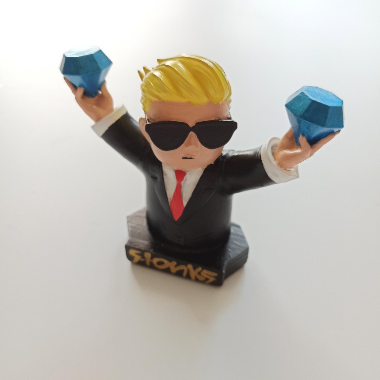Diamond Hands Stonks Figurine Wallstreetbets, Hobbies & Toys, Toys ...