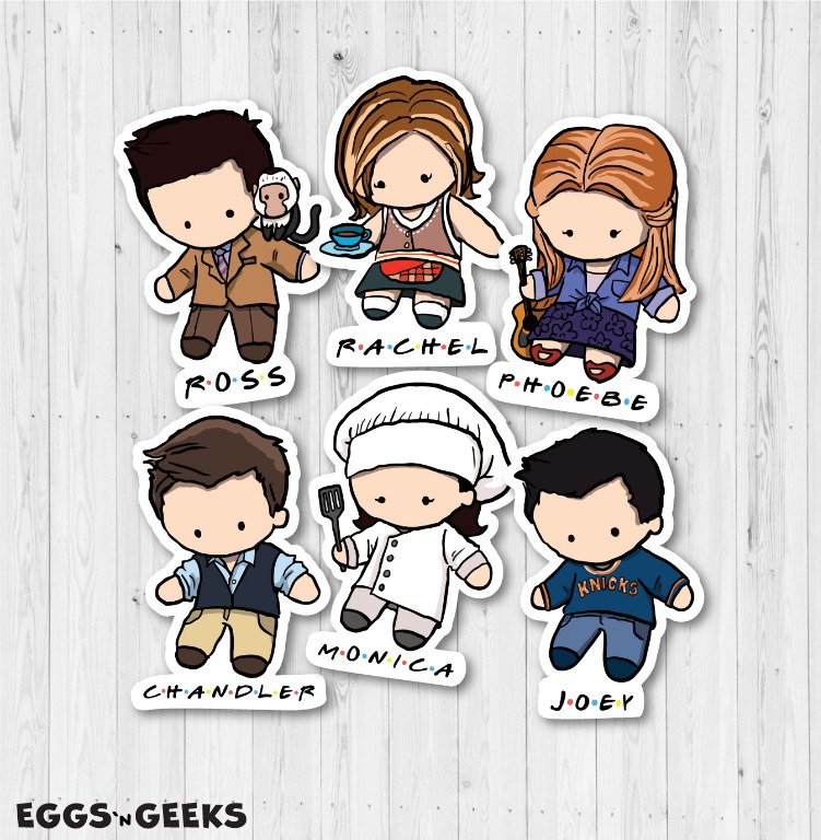 Friends Reunion HBO Max TV Series Sitcom Chibi Character Pop Culture ...