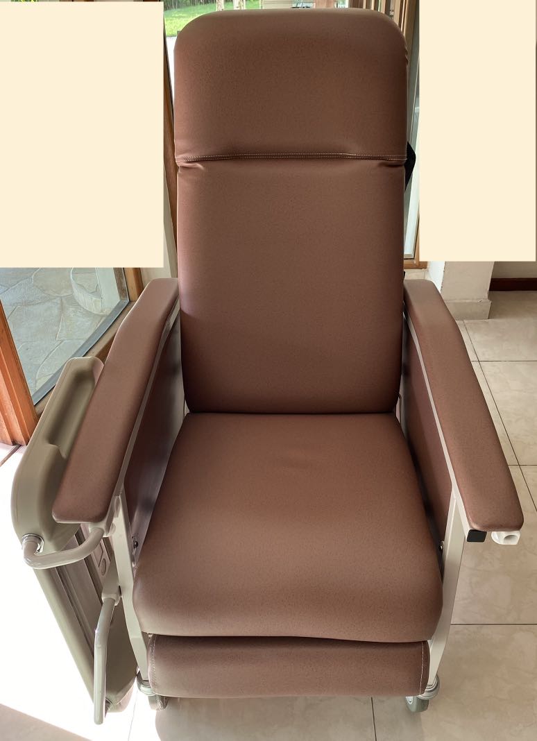 Geriatric Reclining Chair with Retractable Table, Furniture & Home ...