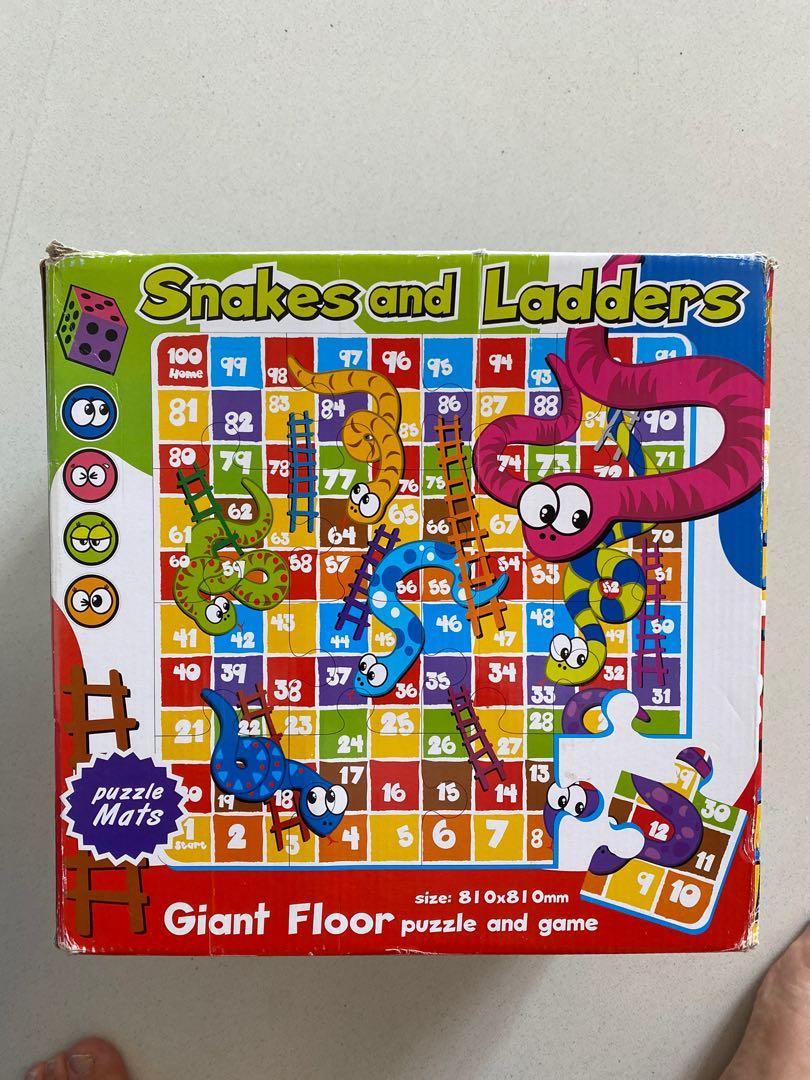 Giant Snakes & Ladders mat, Hobbies & Toys, Toys & Games on Carousell