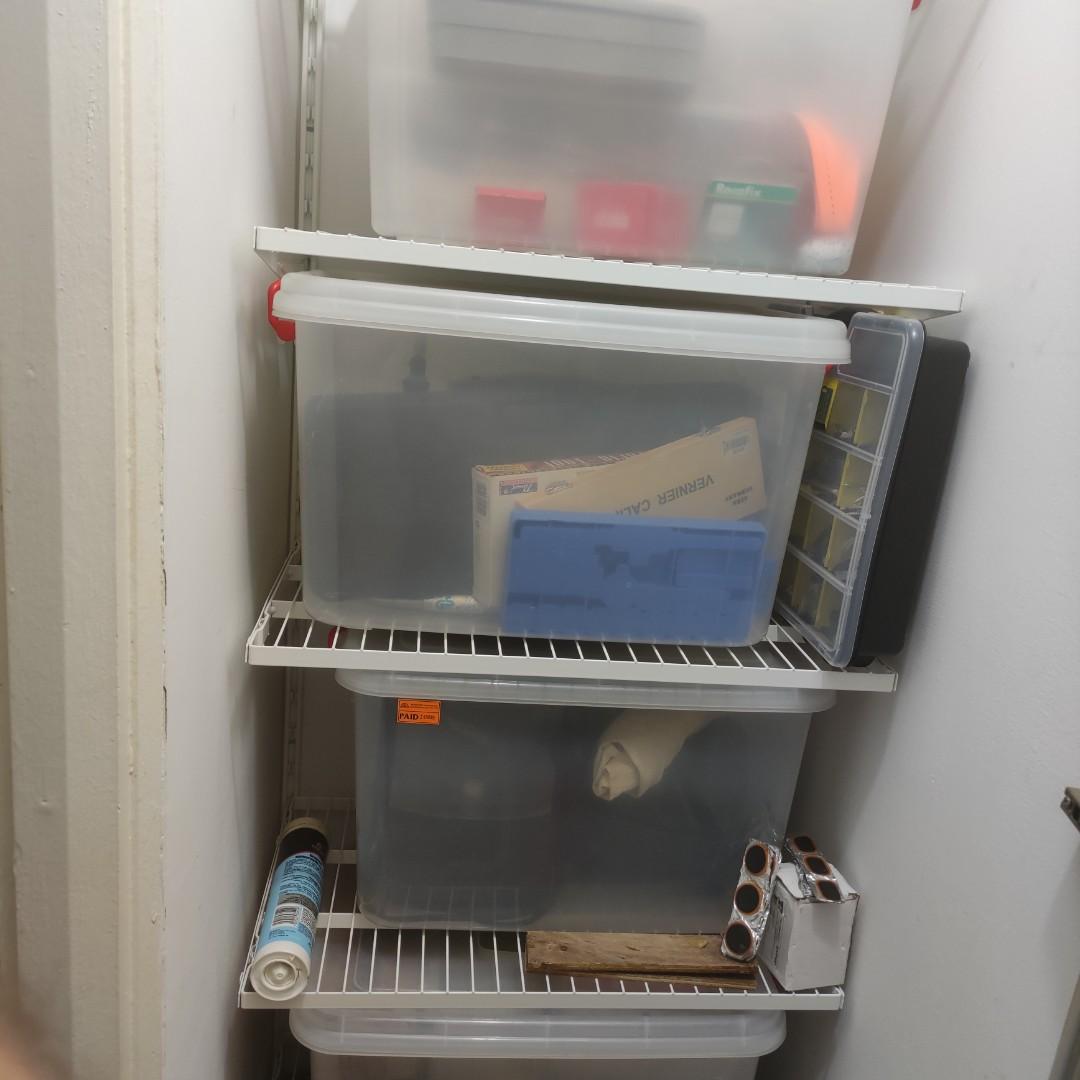 Ikea Boaxel shelving system - 1 kit left, Furniture & Home Living ...