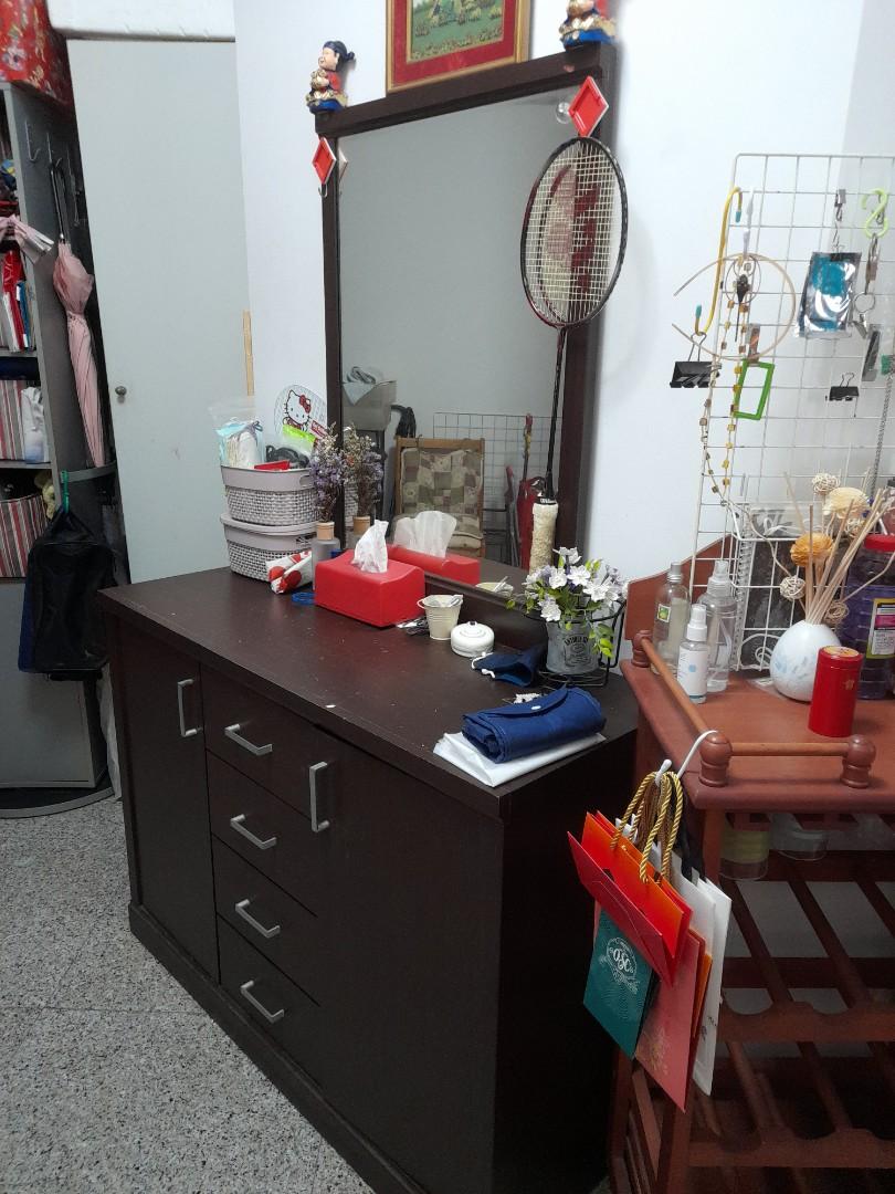 Ikea Kajak Rotating Storage Unit with Mirror, Furniture & Home Living ...