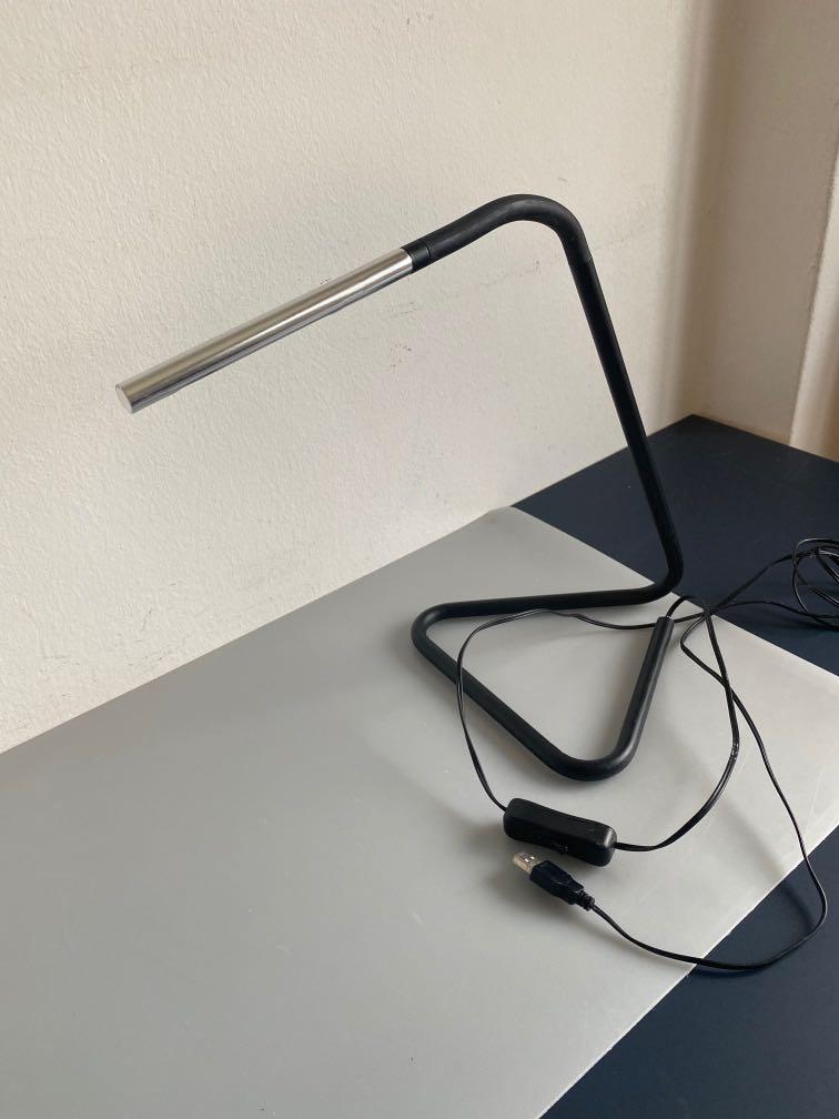 IKEA USB Chargeable Table Lamp - Adjustable Head, Furniture & Home ...