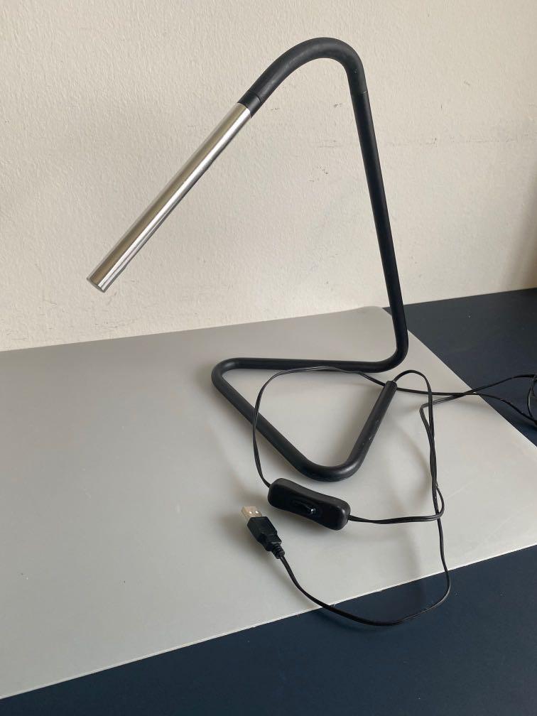 IKEA USB Chargeable Table Lamp - Adjustable Head, Furniture & Home ...