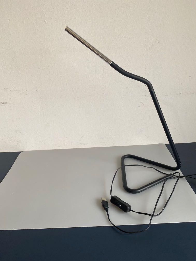 IKEA USB Chargeable Table Lamp - Adjustable Head, Furniture & Home ...