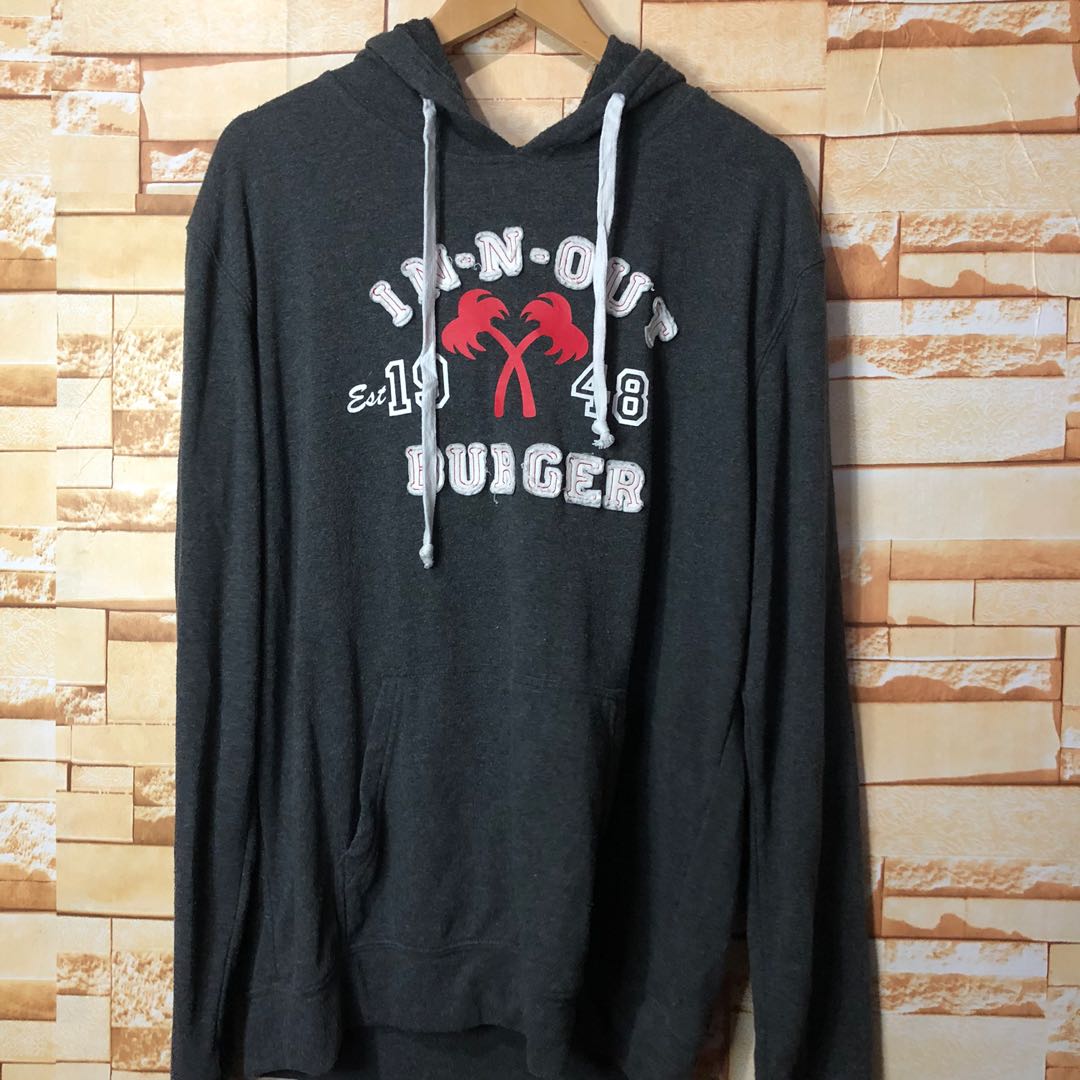 In N Out Hoodie, Men's Fashion, Tops & Sets, Hoodies on Carousell