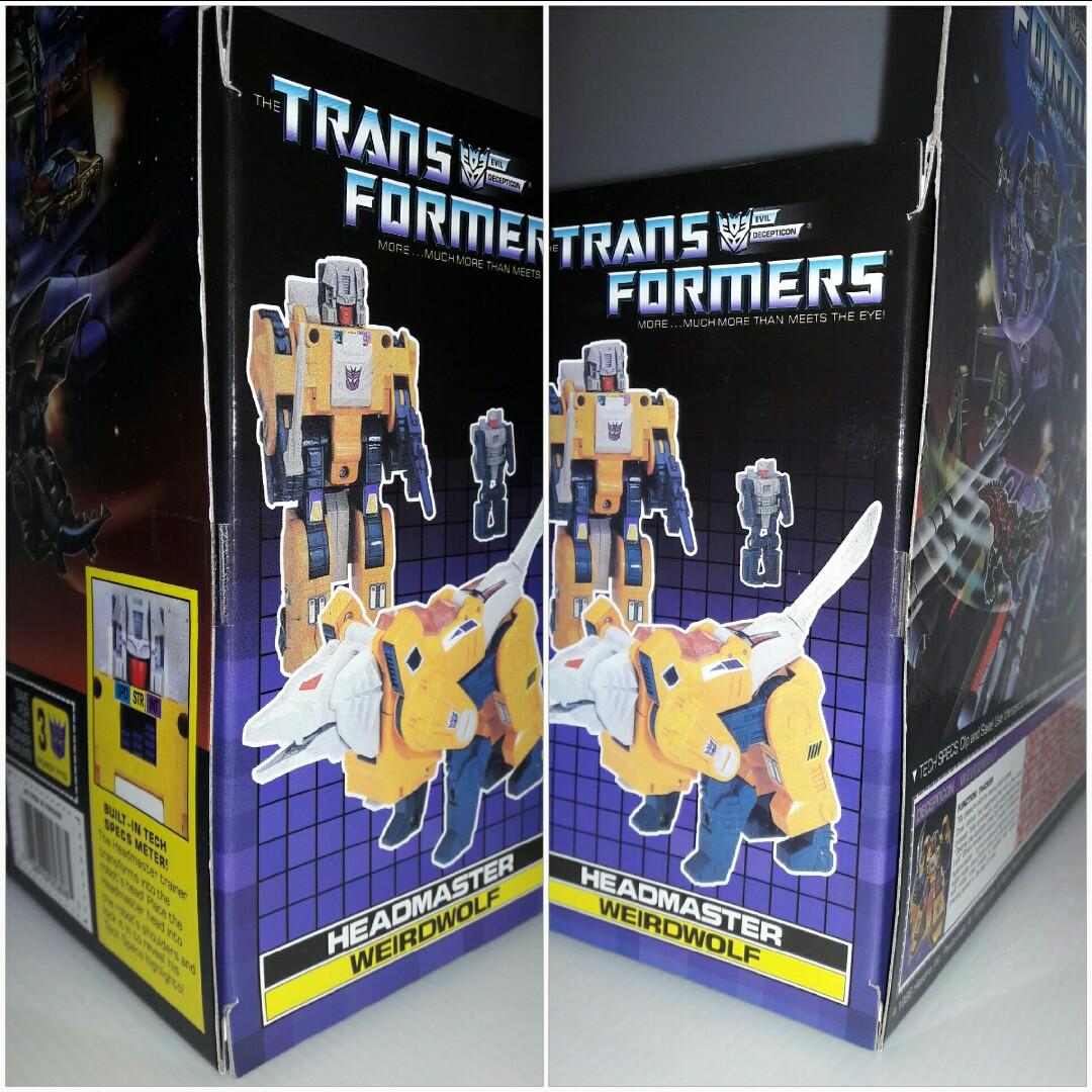(KO) TRANSFORMERS KO G1 WEIRDWOLF SKULLCRUNCHER HEADMASTER HI-QUALITY ...