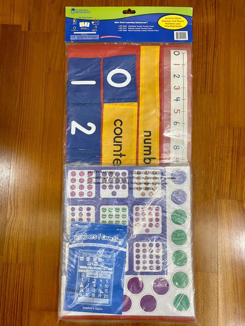 Learning Resources Numbers and Counting Pocket Chart Wall Chart ...
