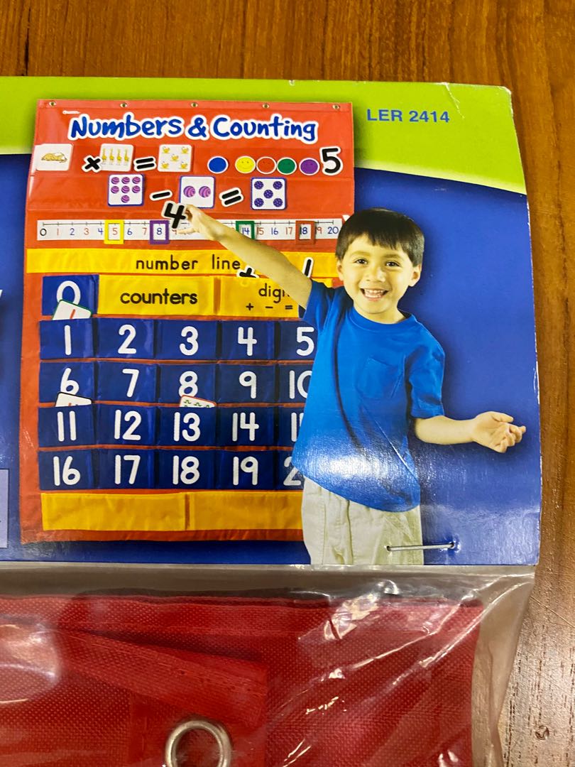 Learning Resources Numbers and Counting Pocket Chart Wall Chart ...