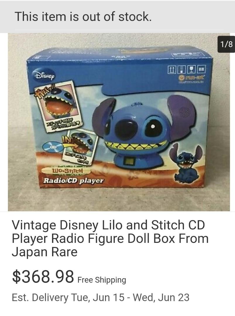 Lilo & Stitch Radio/CD player, Audio, Portable Music Players on Carousell
