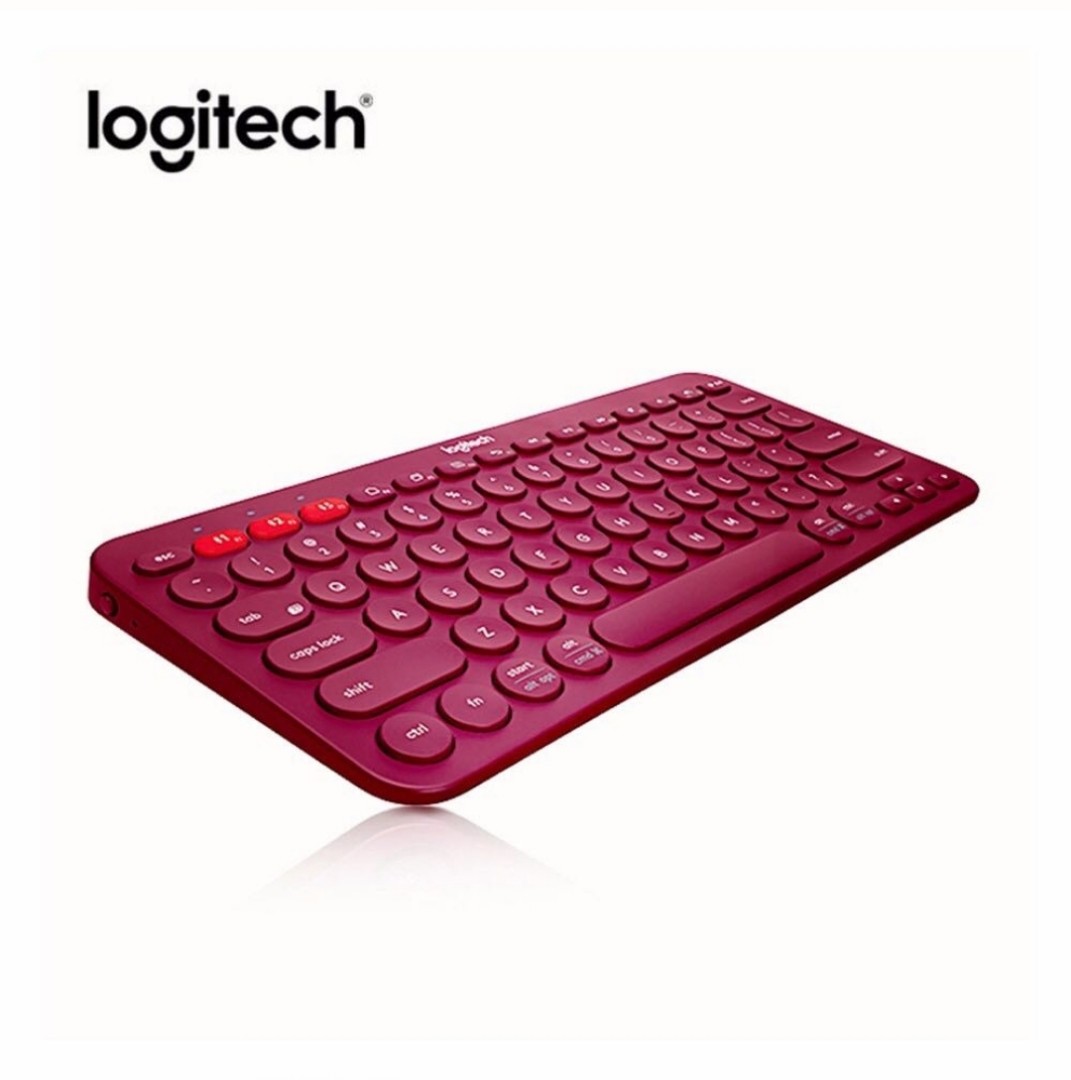 Logitech K380 Red, Computers & Tech, Parts & Accessories, Computer ...
