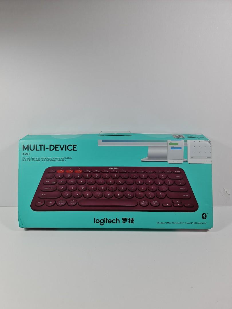 Logitech K380 Red, Computers & Tech, Parts & Accessories, Computer ...