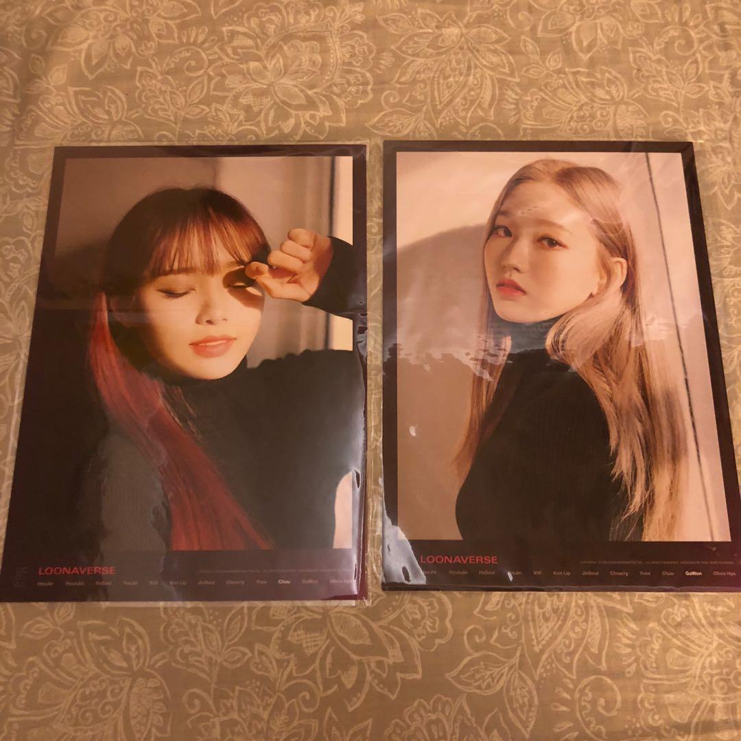 LOONA Loonaverse Mini Posters, Hobbies & Toys, Memorabilia & Collectibles, K-Wave on Carousell