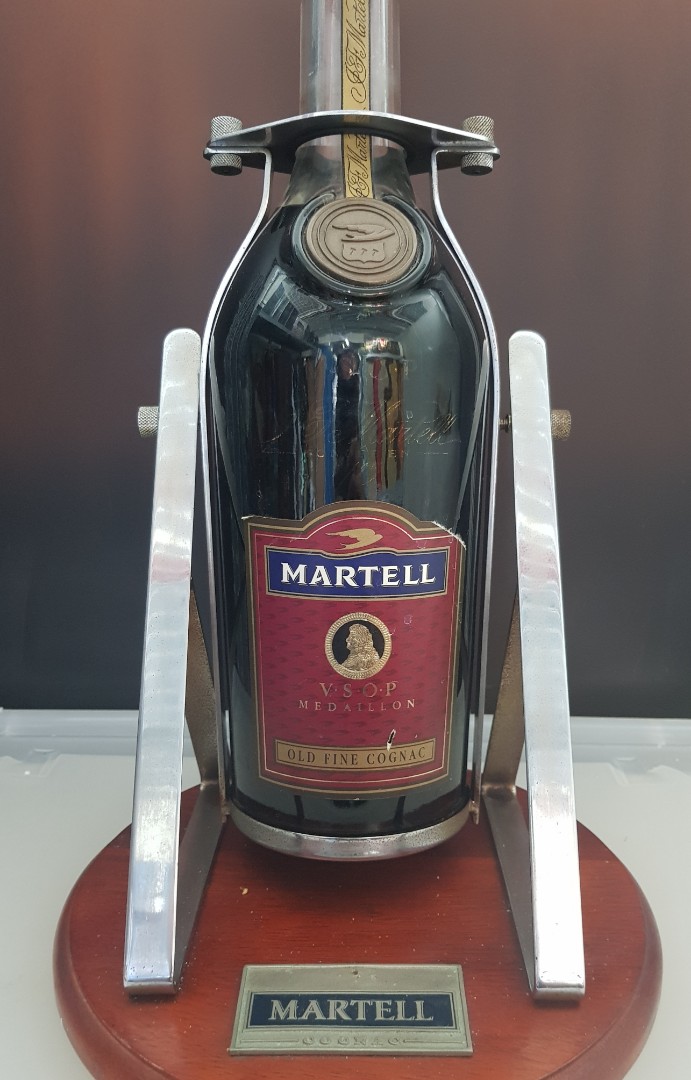 Martell VSOP Medallion 3L Dummy with crade for display only, Food & Drinks, Alcoholic Beverages ...
