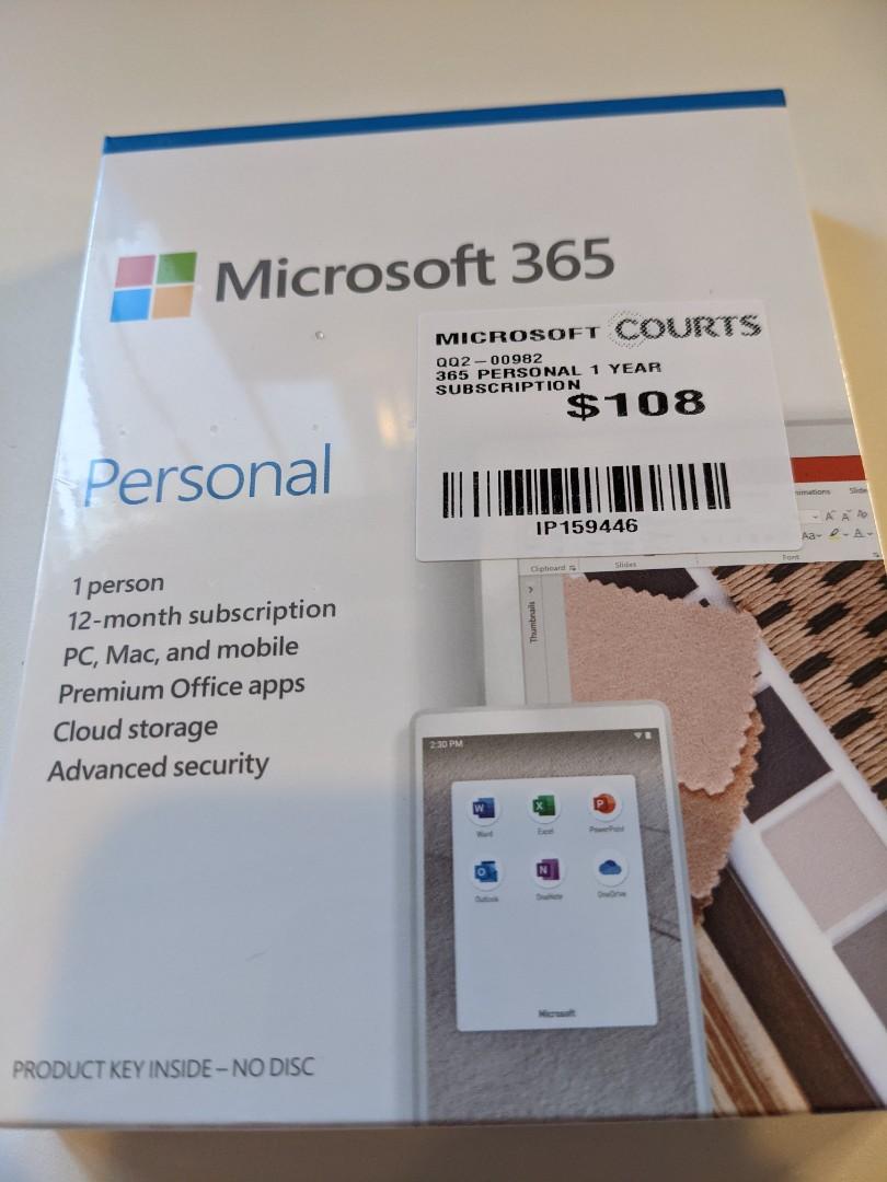 Microsoft 365 original box set with key, Computers & Tech, Laptops ...